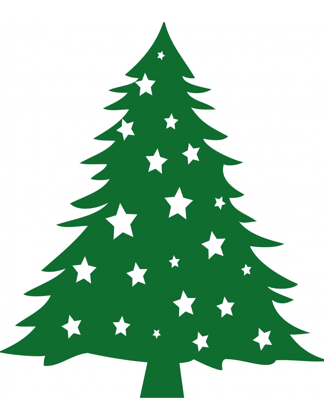 Sticker Noël Sapin Vert